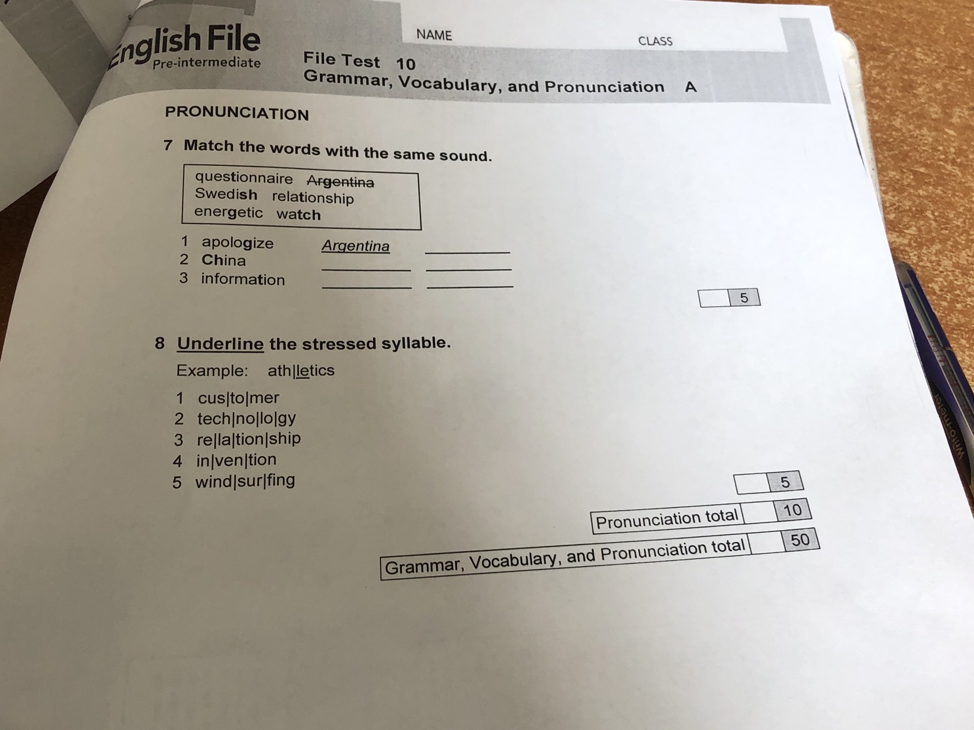 7 Match the words with the same sound. | StudyX