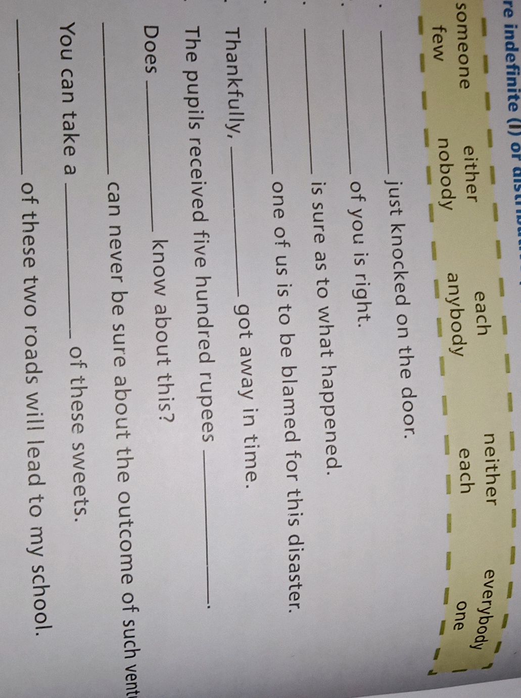 Fill in the blanks with the correct | StudyX