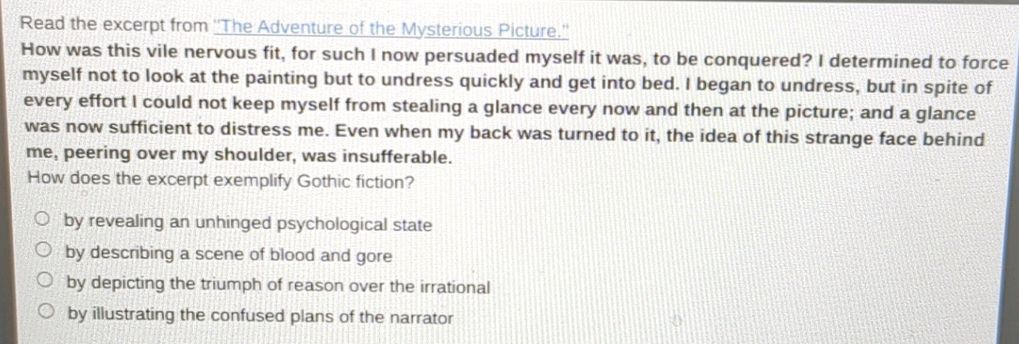 Read the excerpt from "The Adventure of the | StudyX