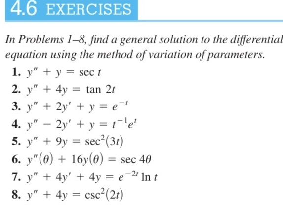 In Problems 1-8, find a general solution to | StudyX
