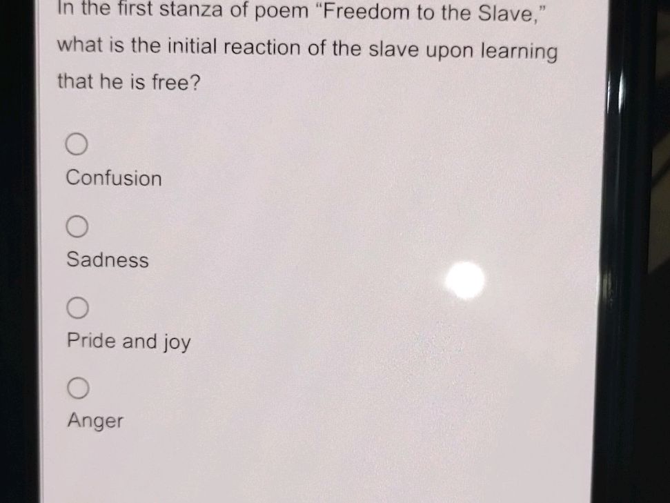 In the first stanza of poem "Freedom to the | StudyX