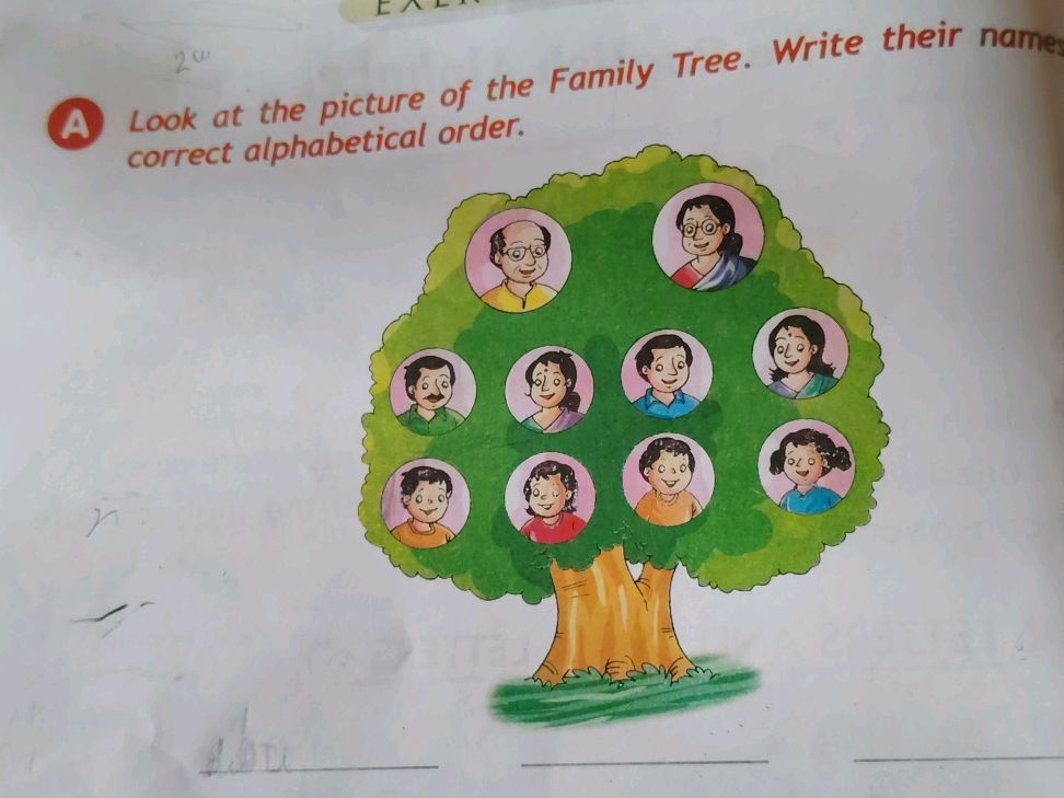 Look at the picture of the Family Tree. | StudyX