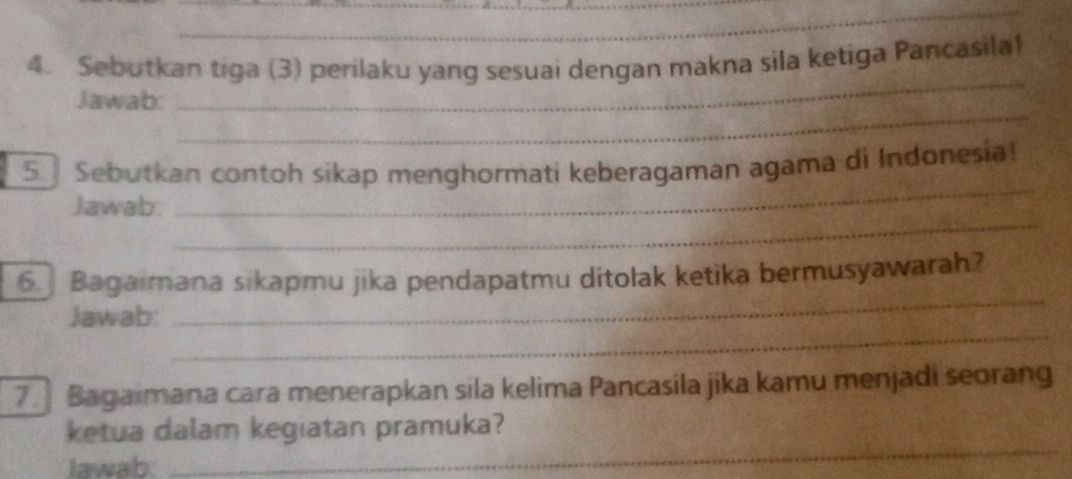 4. Sebutkan tiga (3) perilaku yang sesuai | StudyX