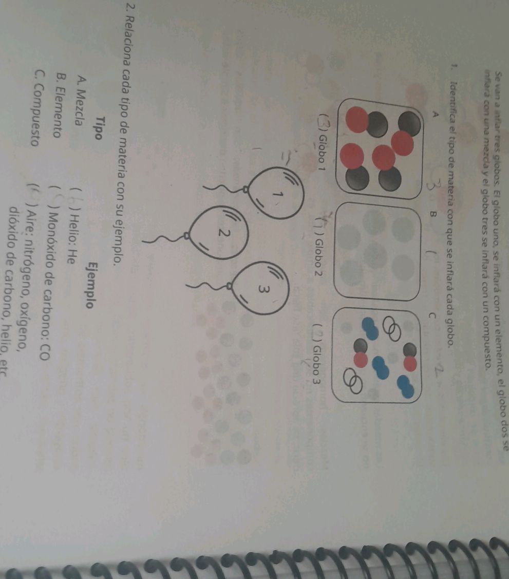 Se van a inflar tres globos. El globo uno, | StudyX