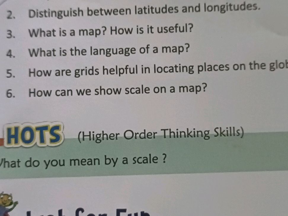 2. Distinguish between latitudes and | StudyX
