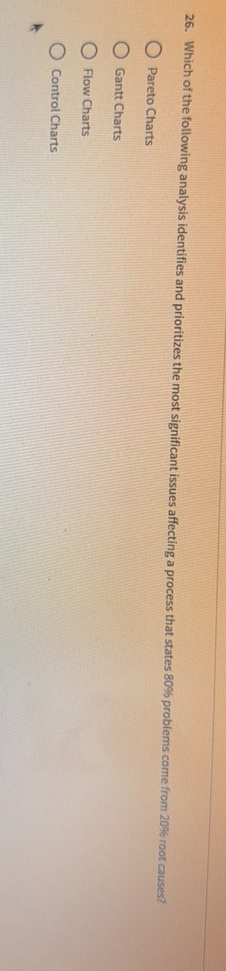 26. Which of the following analysis | StudyX