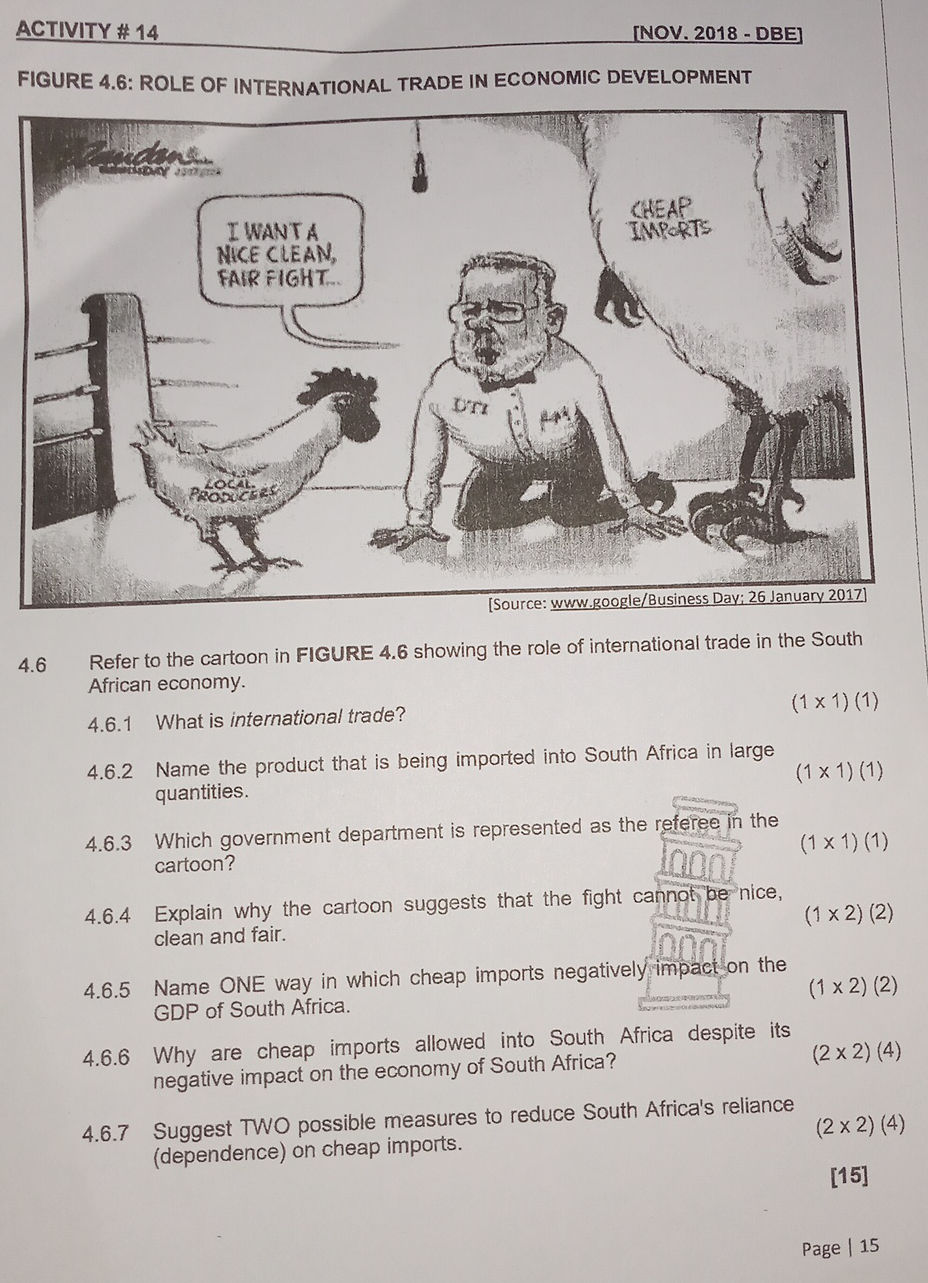 Refer to the cartoon in FIGURE 4.6 showing | StudyX