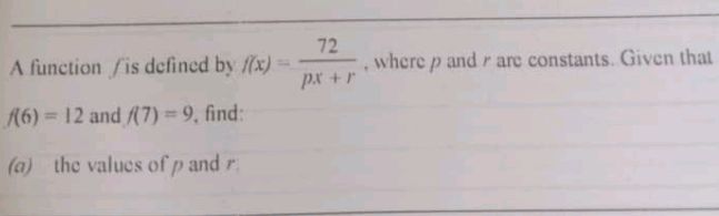 A function $f$ is defined by $f(x) = | StudyX
