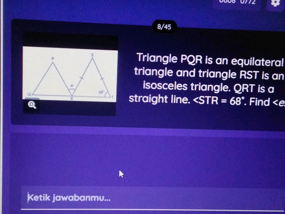 Triangle PQR is an equilateral triangle and | StudyX