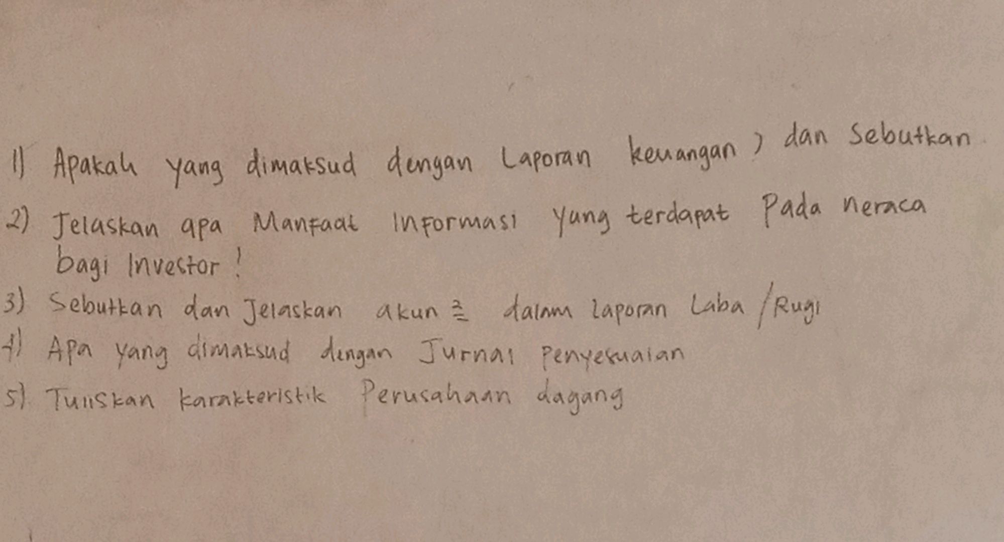 1) Apakah yang dimaksud dengan Laporan | StudyX