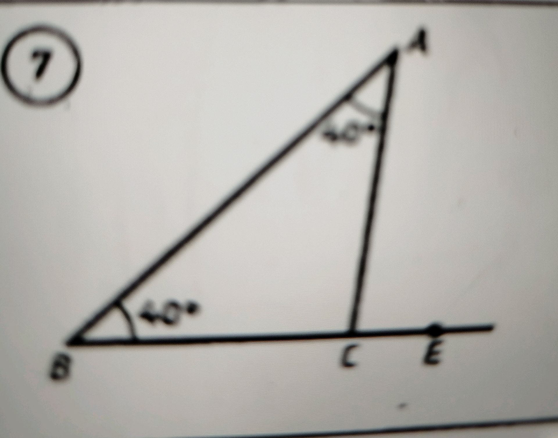 A triangle with angles labeled. One angle at | StudyX