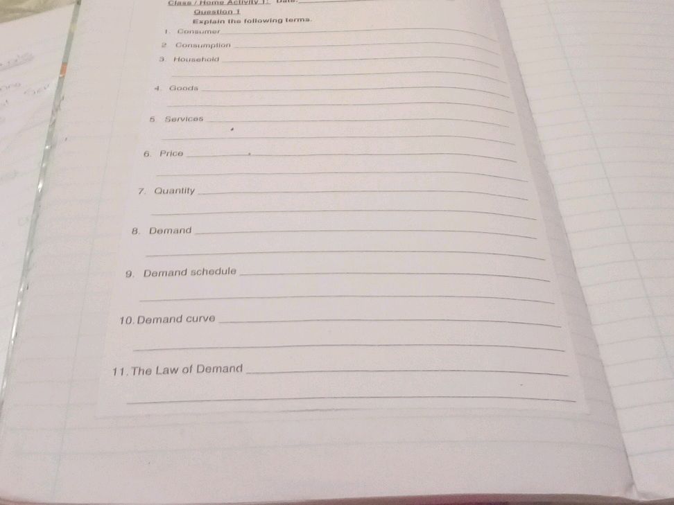 Question 1 Explain the following terms. 1. | StudyX
