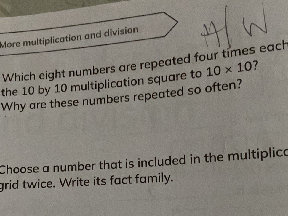 Which eight numbers are repeated four times | StudyX