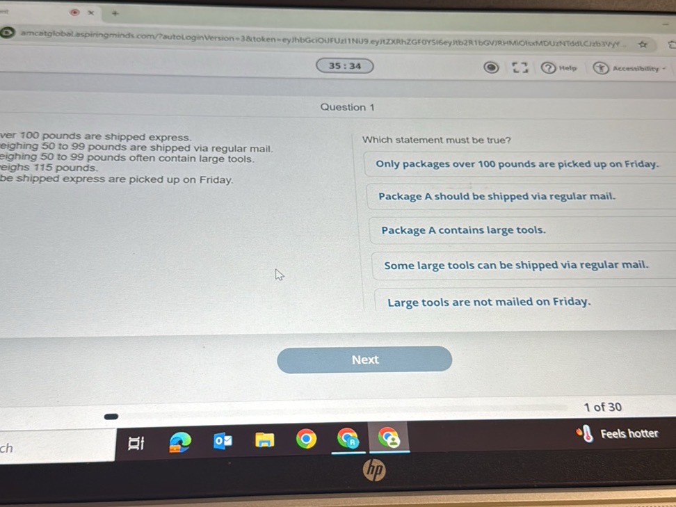 Over 100 pounds are shipped express. | StudyX