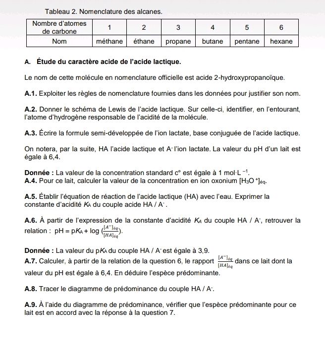 Tableau 2. Nomenclature des alcanes. | | StudyX