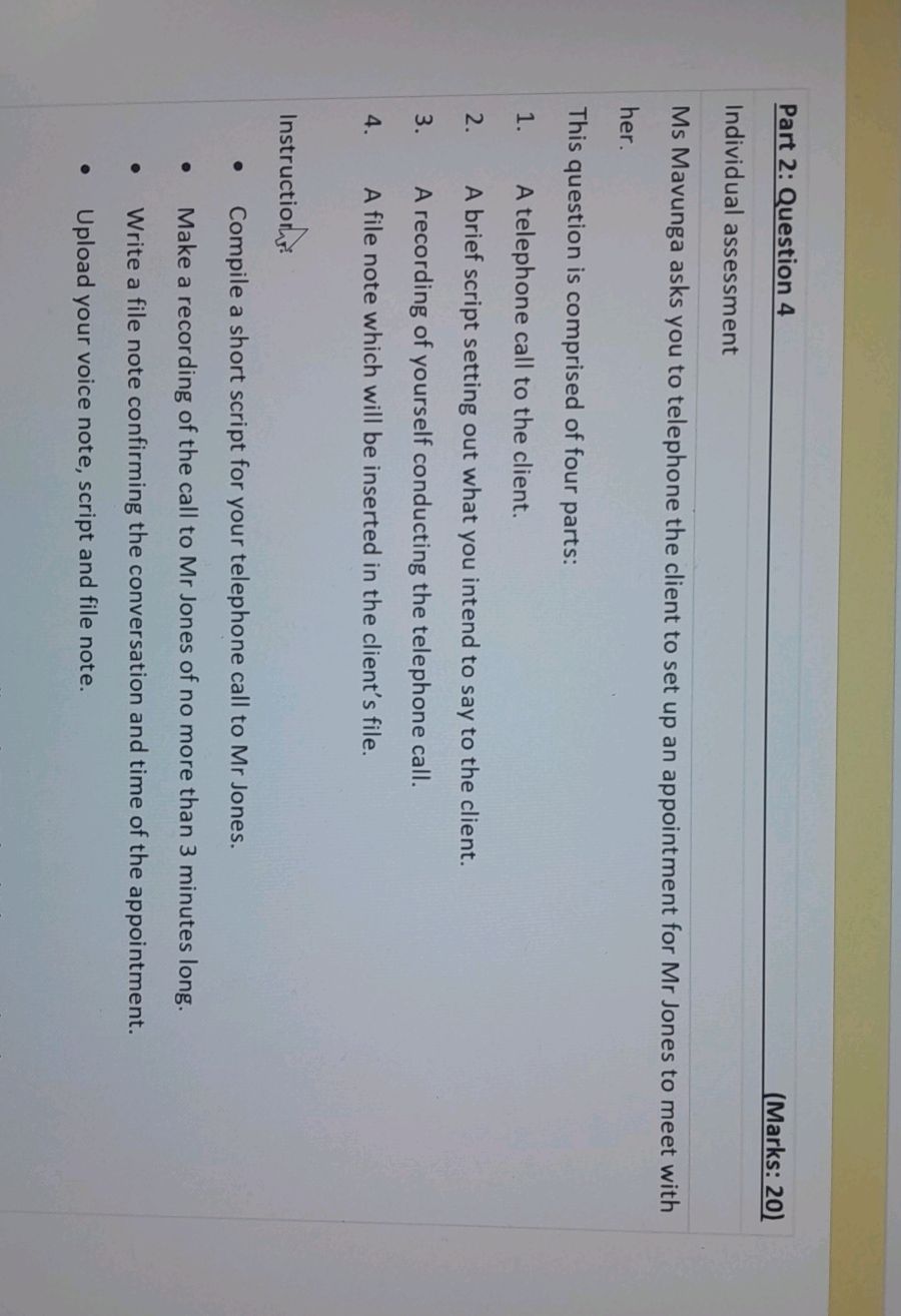 Part 2: Question 4 Individual assessment | StudyX