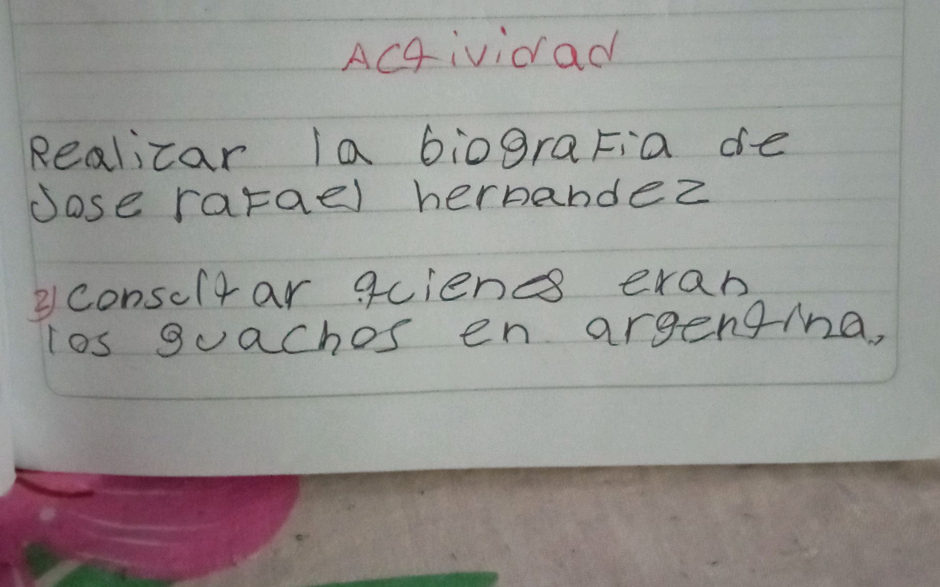 Realizar la biografía de Jose Rafael | StudyX