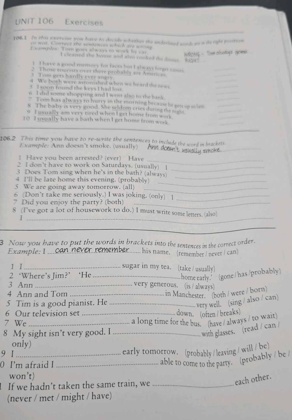 106.1 In this exercise you have to decide | StudyX