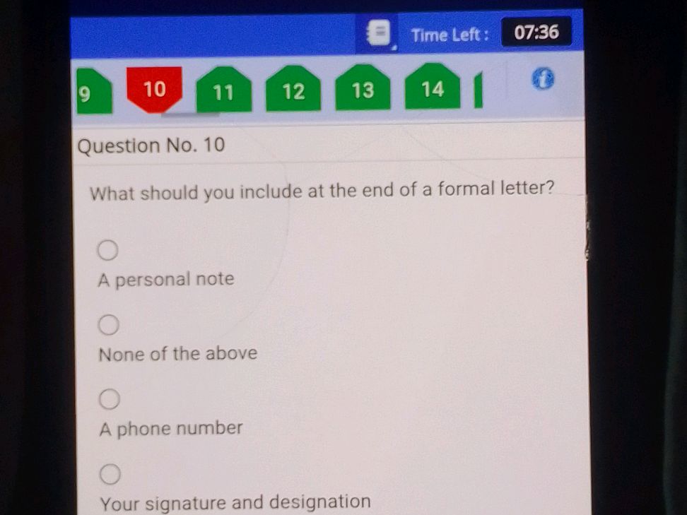 Question No. 10 What should you include at | StudyX