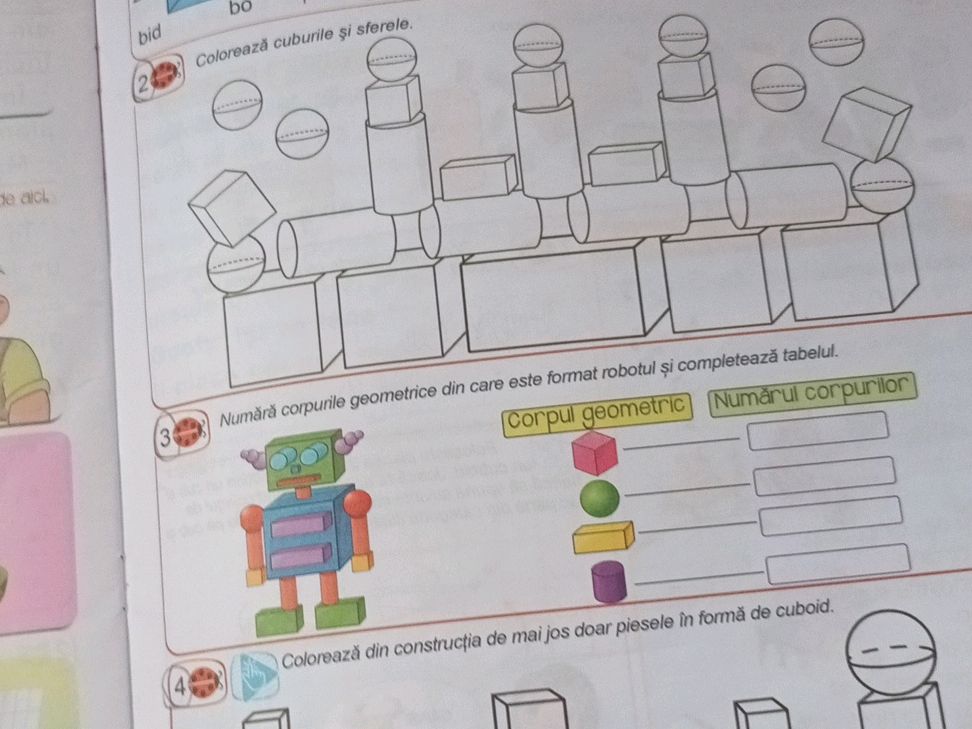 Numără corpurile geometrice din care este | StudyX