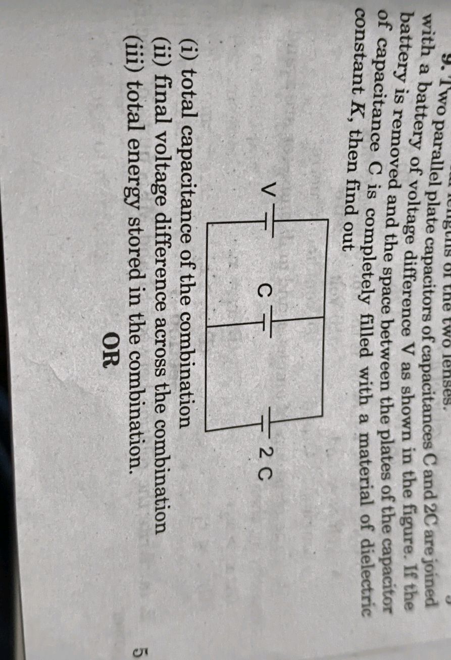 Two parallel plate capacitors of | StudyX