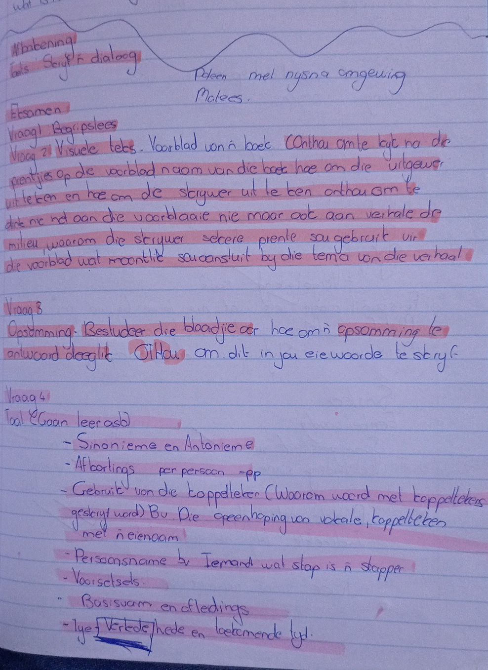 Vraag 2: Visuele teks. Voorblad van 'n boek | StudyX