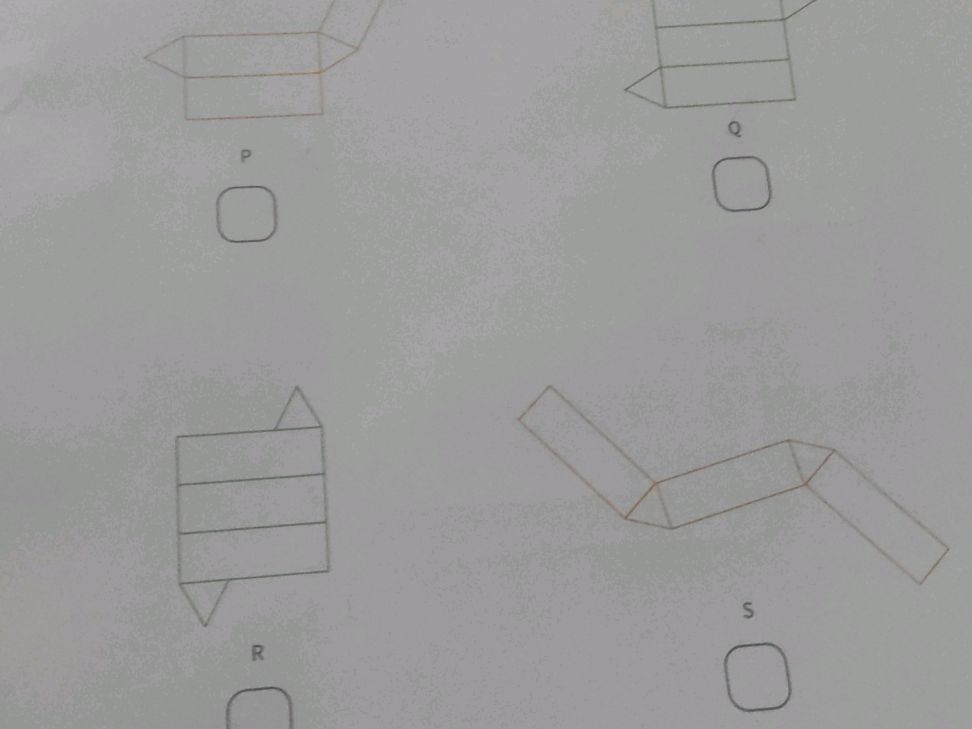 The image shows four different 2D nets of 3D | StudyX