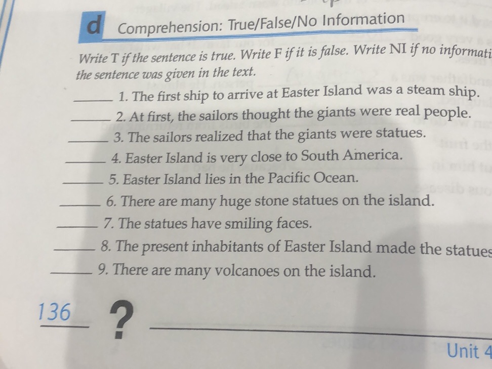 Write T if the sentence is true. Write F if | StudyX