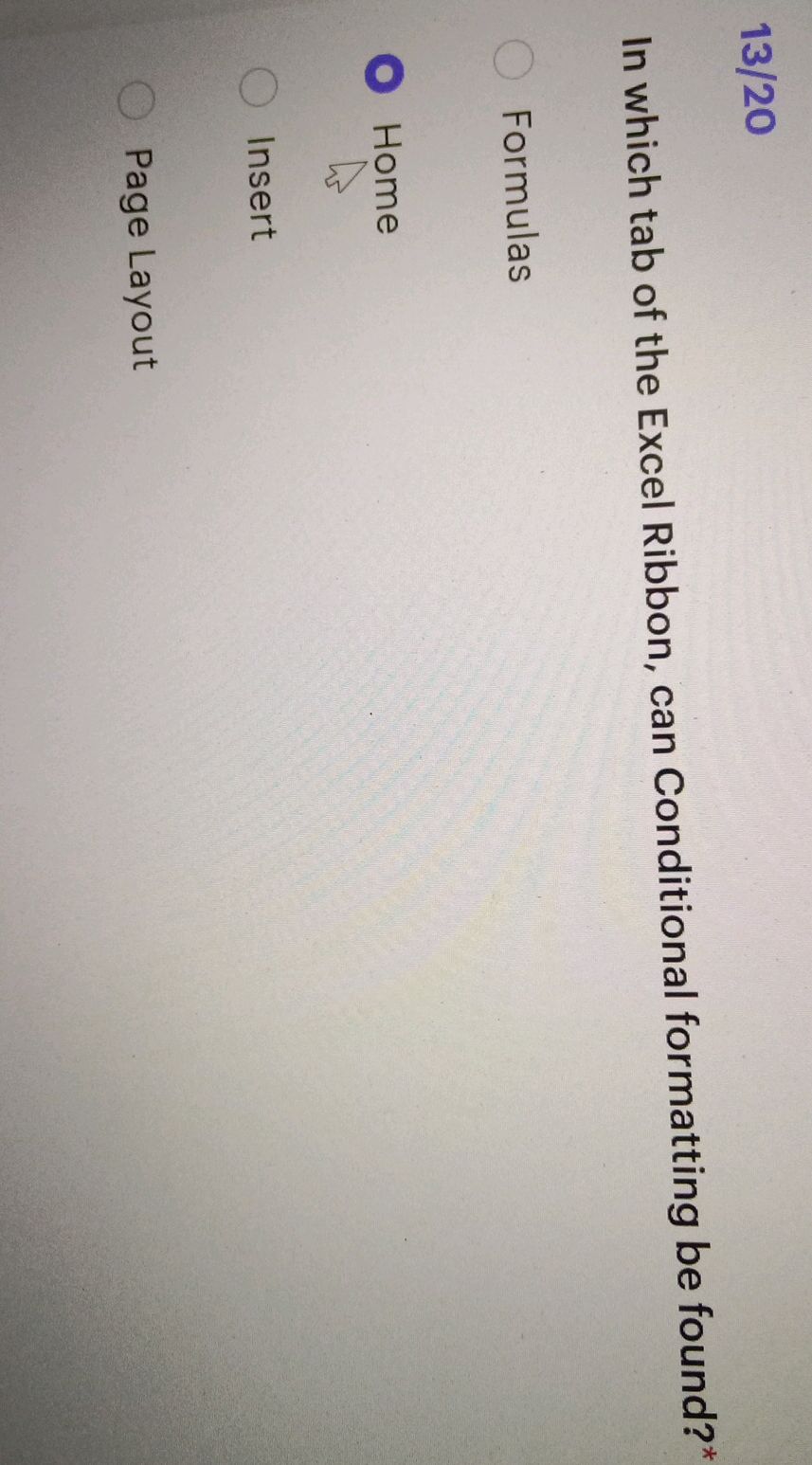 In which tab of the Excel Ribbon, can | StudyX