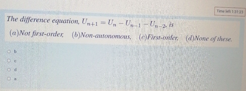 The difference equation, $U_{n+1} = U_n - | StudyX