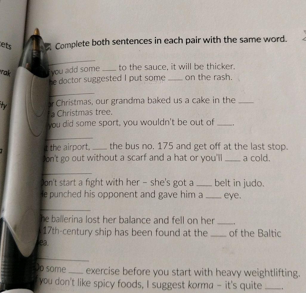 Complete both sentences in each pair with | StudyX
