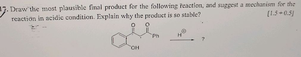 Draw the most plausible final product for | StudyX