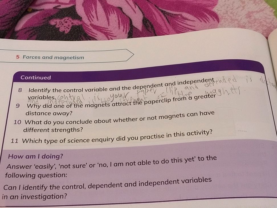 8 Identify the control variable and the | StudyX