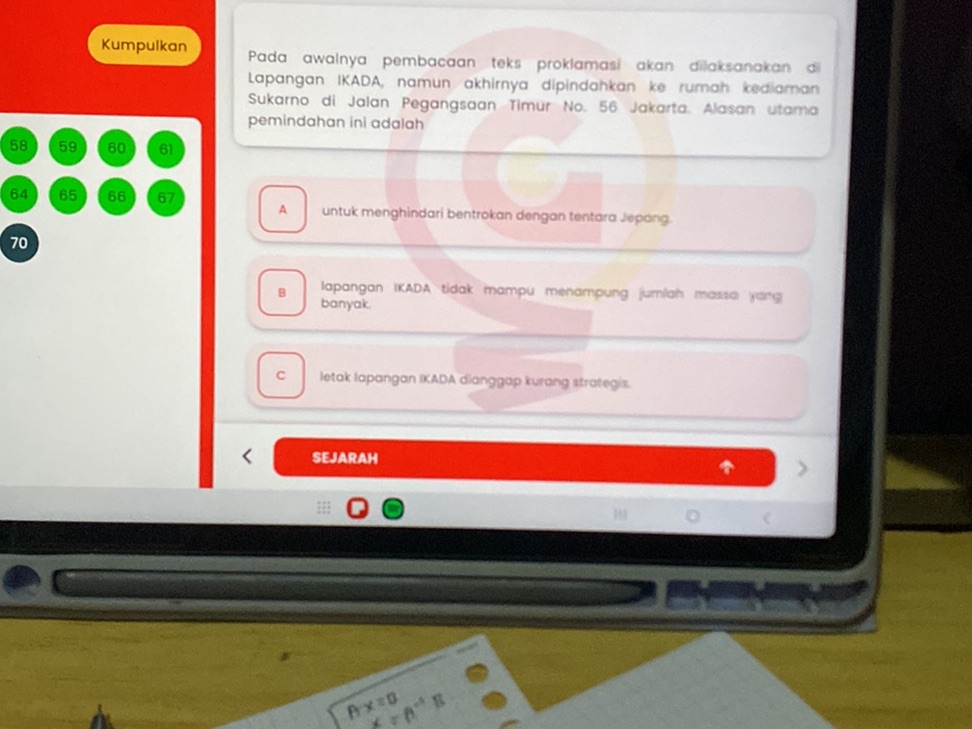 Pada awalnya pembacaan teks proklamasi akan | StudyX