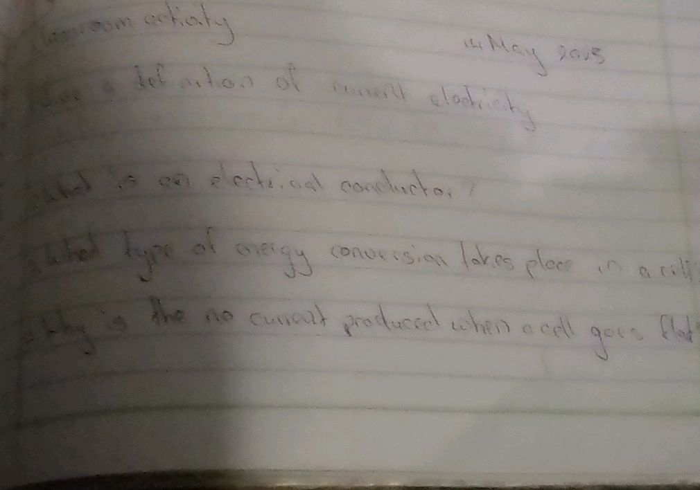 Define a definition of current electricity. | StudyX