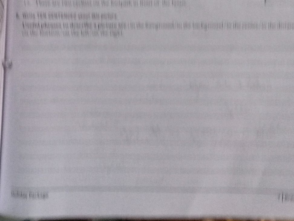 6. Write TEN sentences about this picture. | StudyX