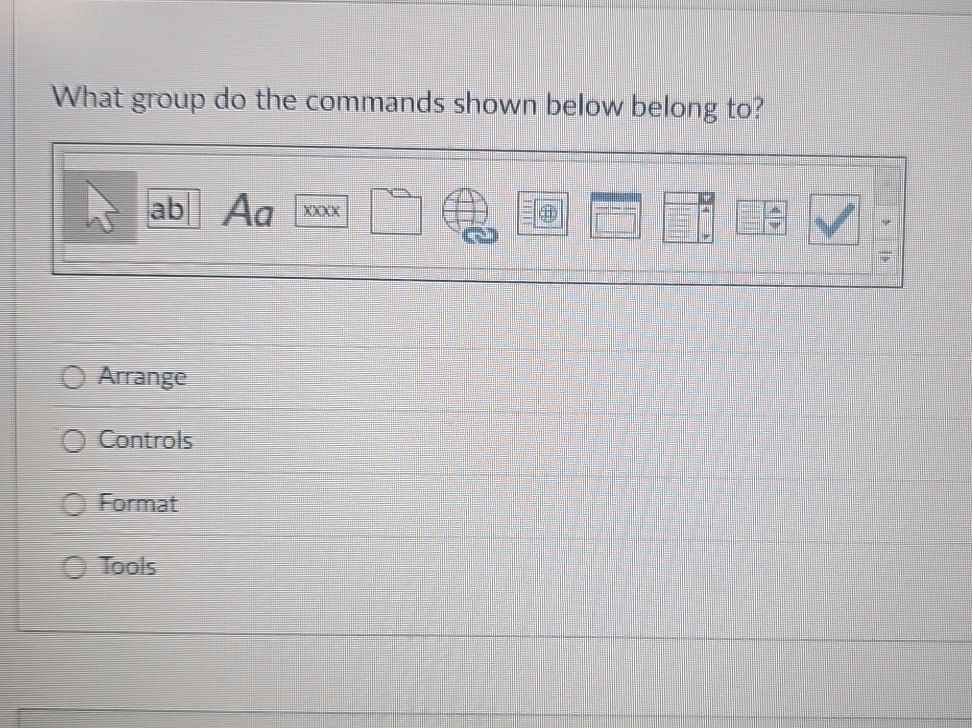 What group do the commands shown below | StudyX
