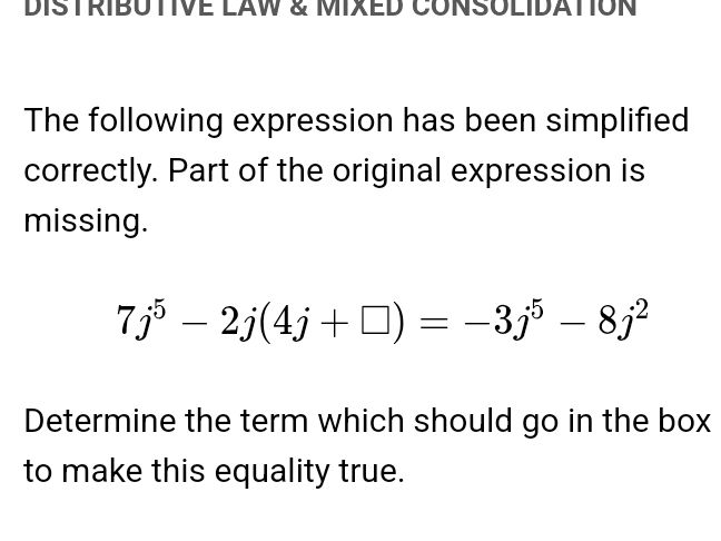 The following expression has been simplified | StudyX
