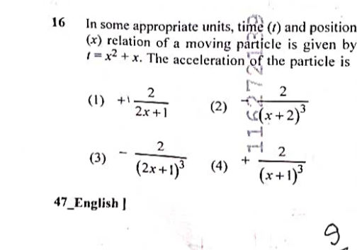 16 In some appropriate units, time ($t$) and | StudyX