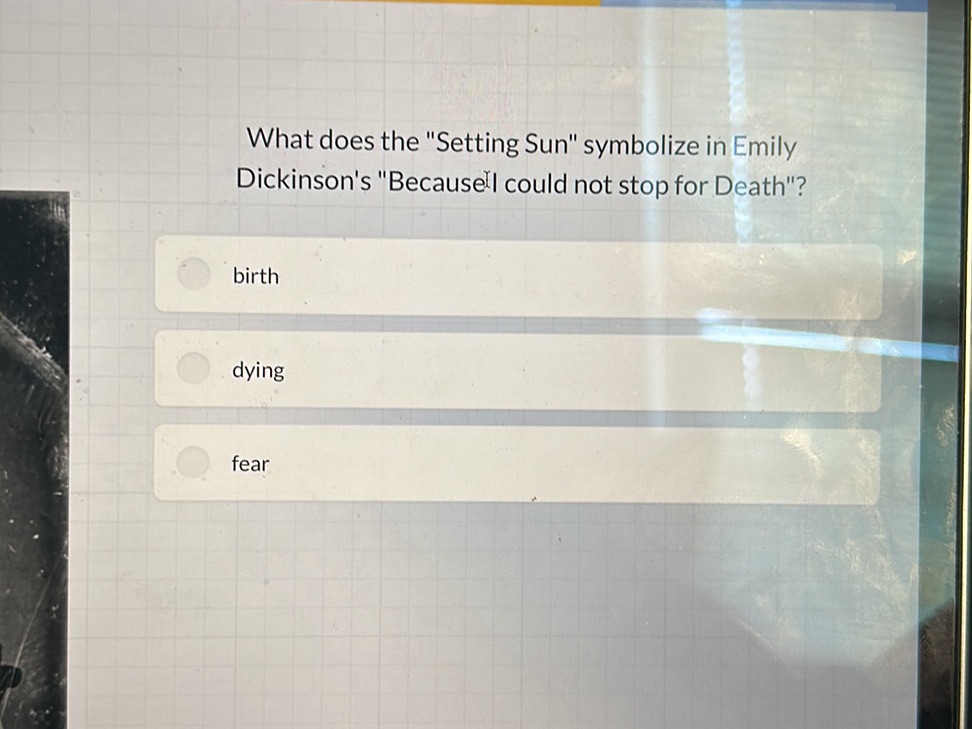 What does the "Setting Sun" symbolize in | StudyX