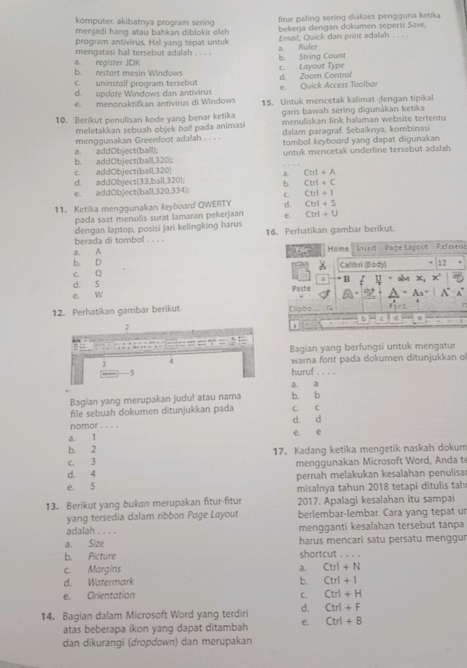 10. Berikut penulisan kode yang benar ketika | StudyX