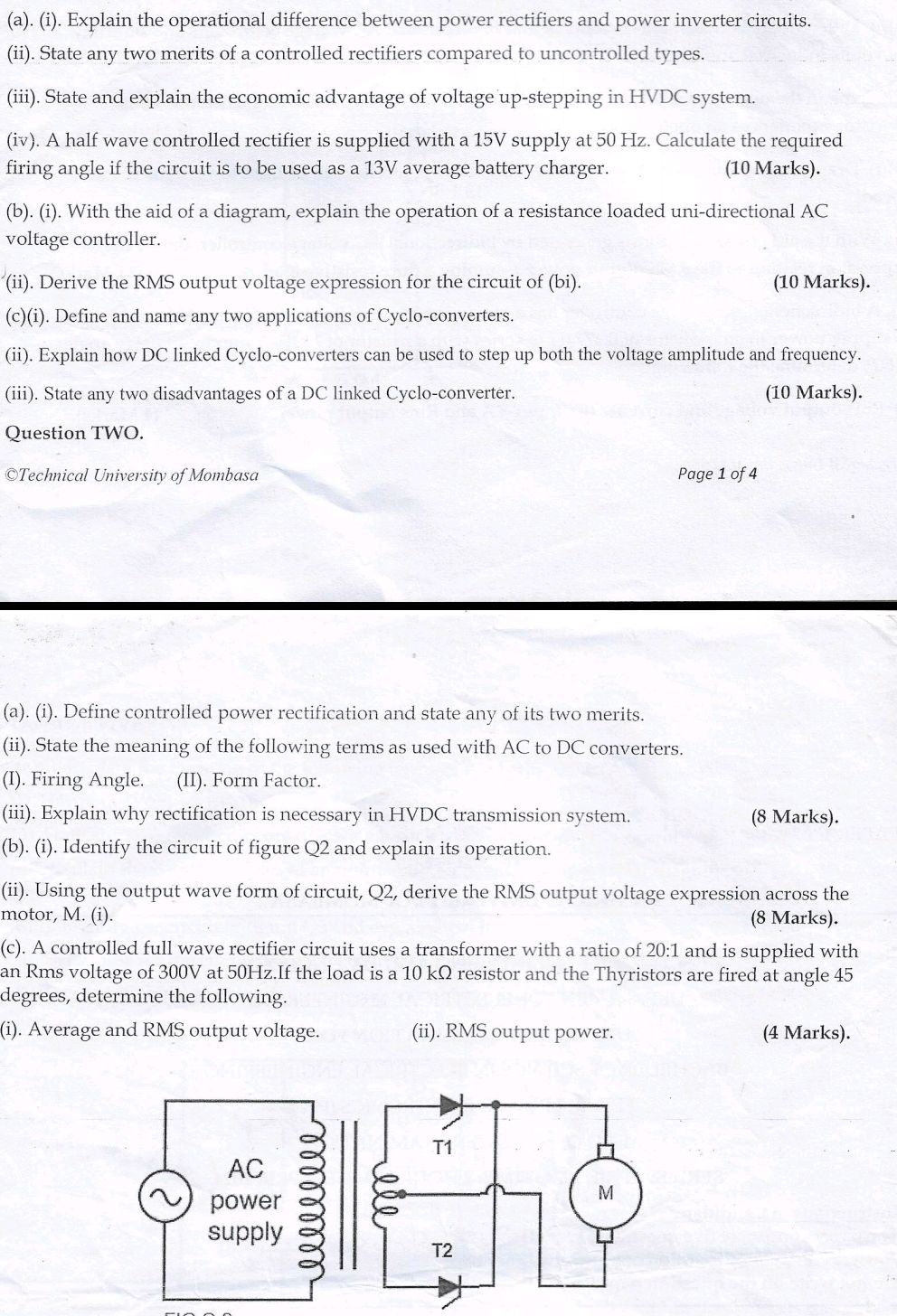 (a). (i). Explain the operational difference | StudyX