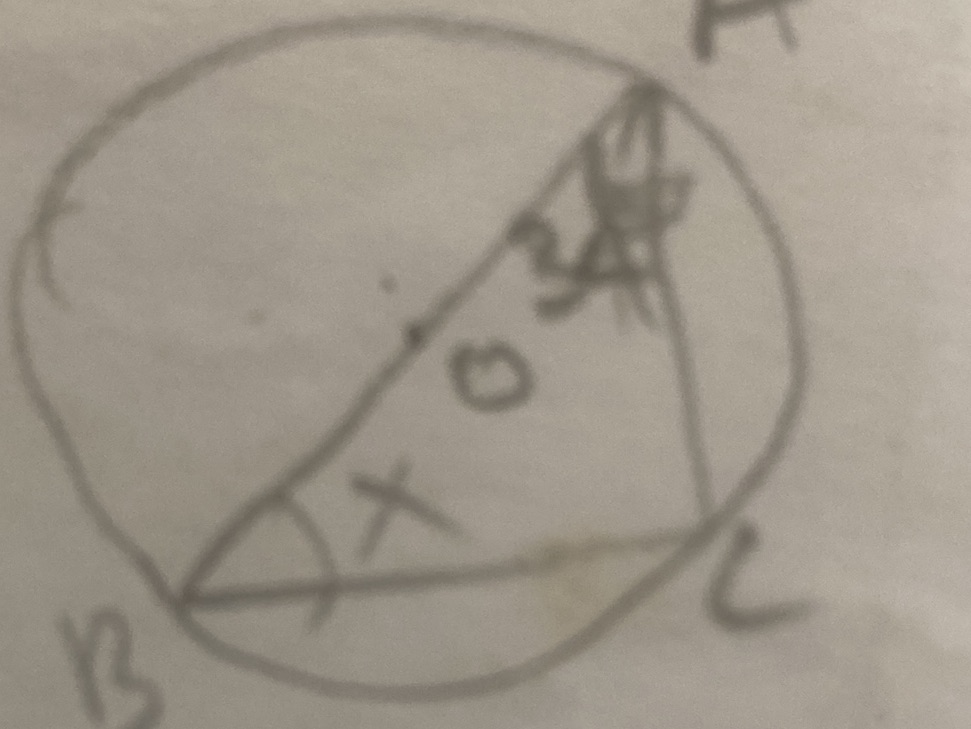 Find the value of angle x. The diagram | StudyX