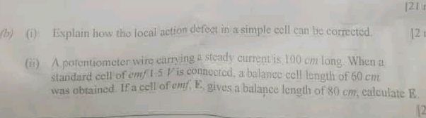 (i) Explain how the local action defect in a | StudyX