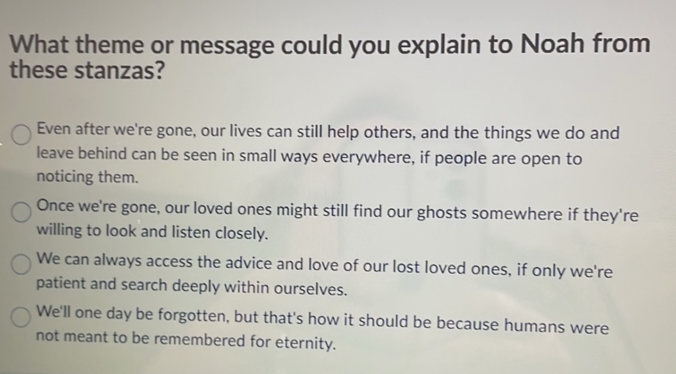 What theme or message could you explain to | StudyX