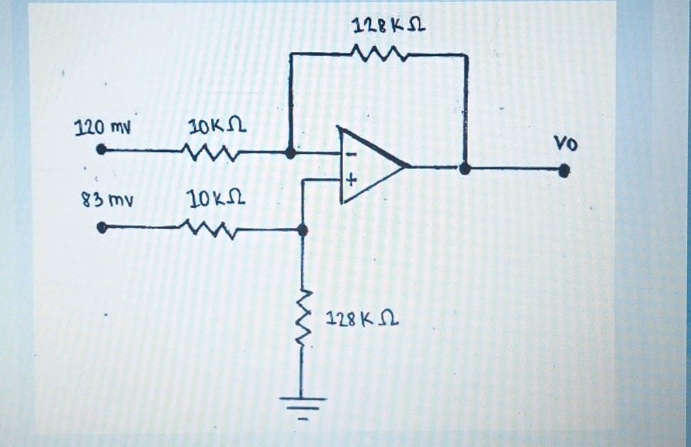The image shows an op-amp circuit. The input | StudyX