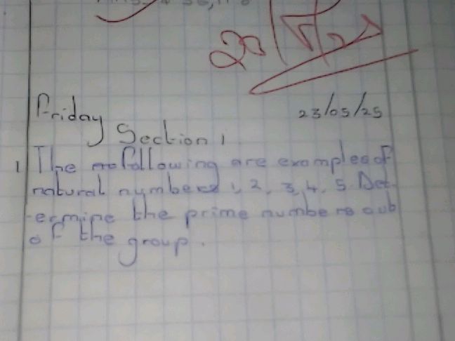 1. The following are examples of natural | StudyX