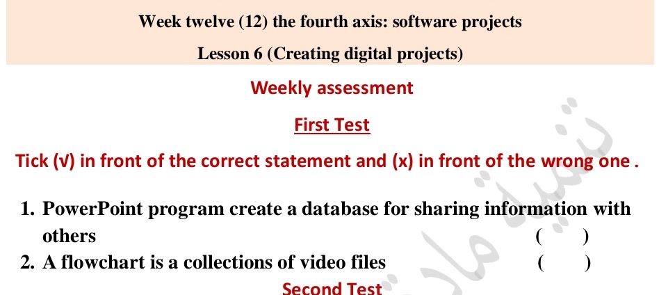 Tick (v) in front of the correct statement | StudyX
