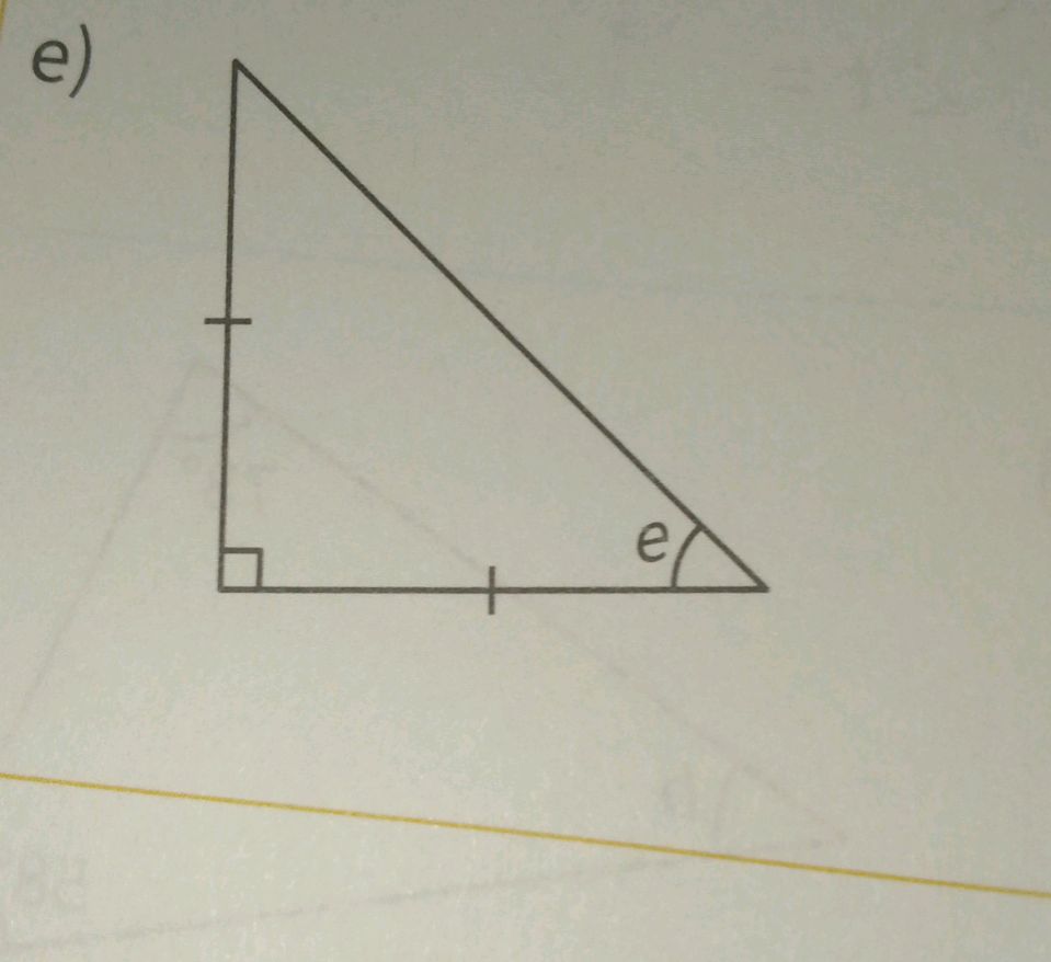 The image shows a right triangle with equal | StudyX