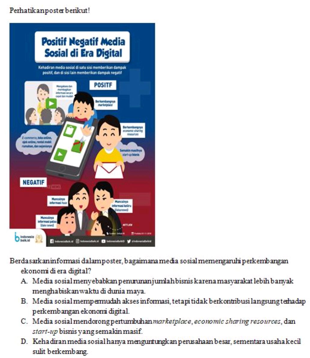 Berdasarkan informasi dalam poster, | StudyX
